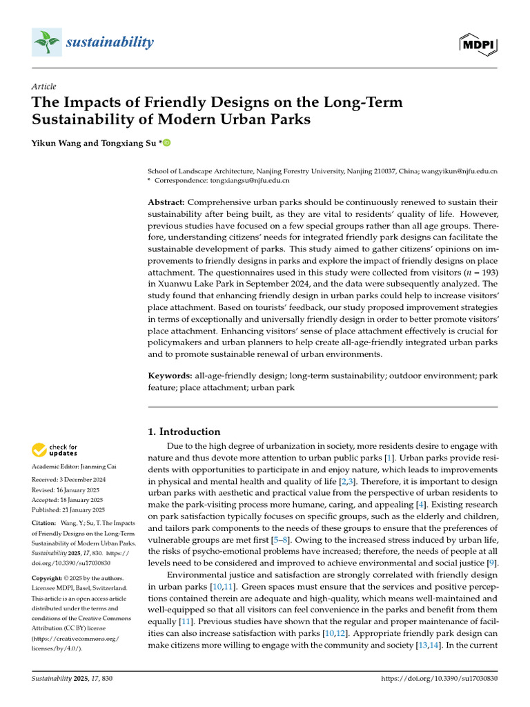 The Impacts of Friendly Designs On The Long-Term S | PDF | Attachment ...