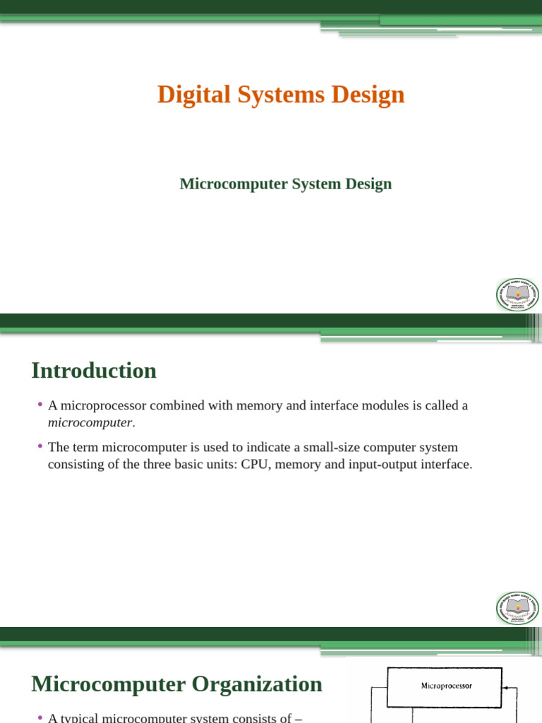 Microcomputer System Design5 | PDF | Central Processing Unit | Logic Gate