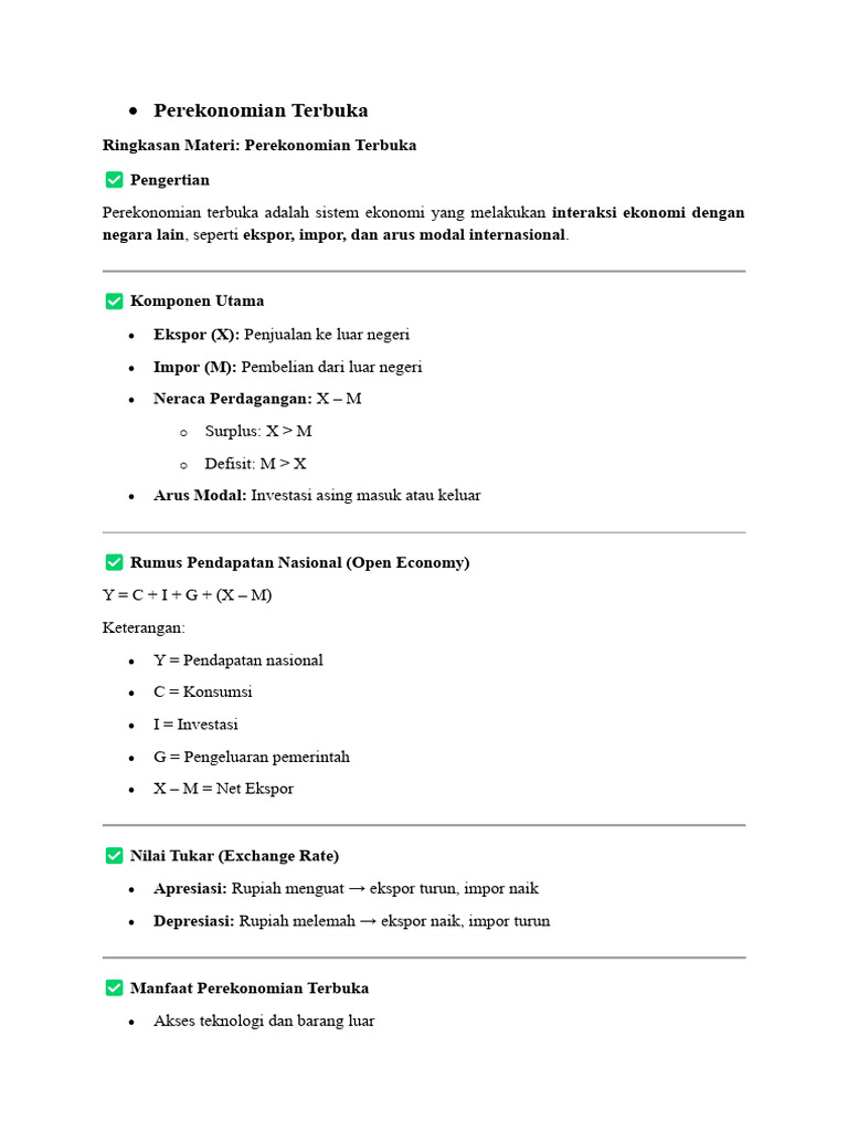 Materi UAS Pengantar Makro | PDF