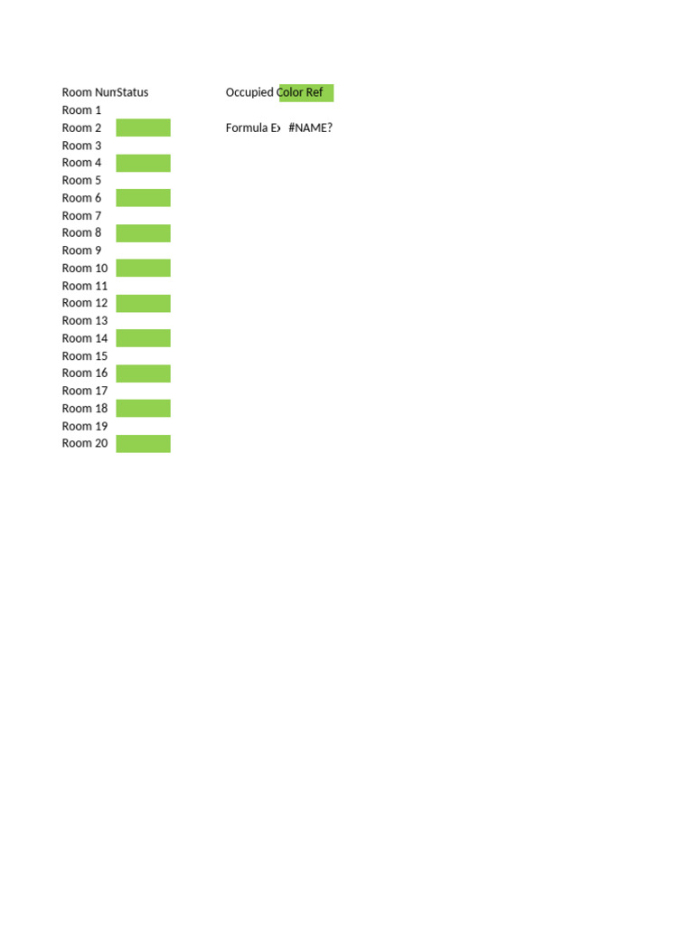 Room Status and Occupancy Report | PDF