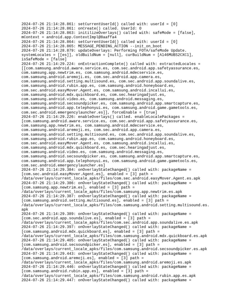 Lom Log | PDF | Android (Robot) | Linux