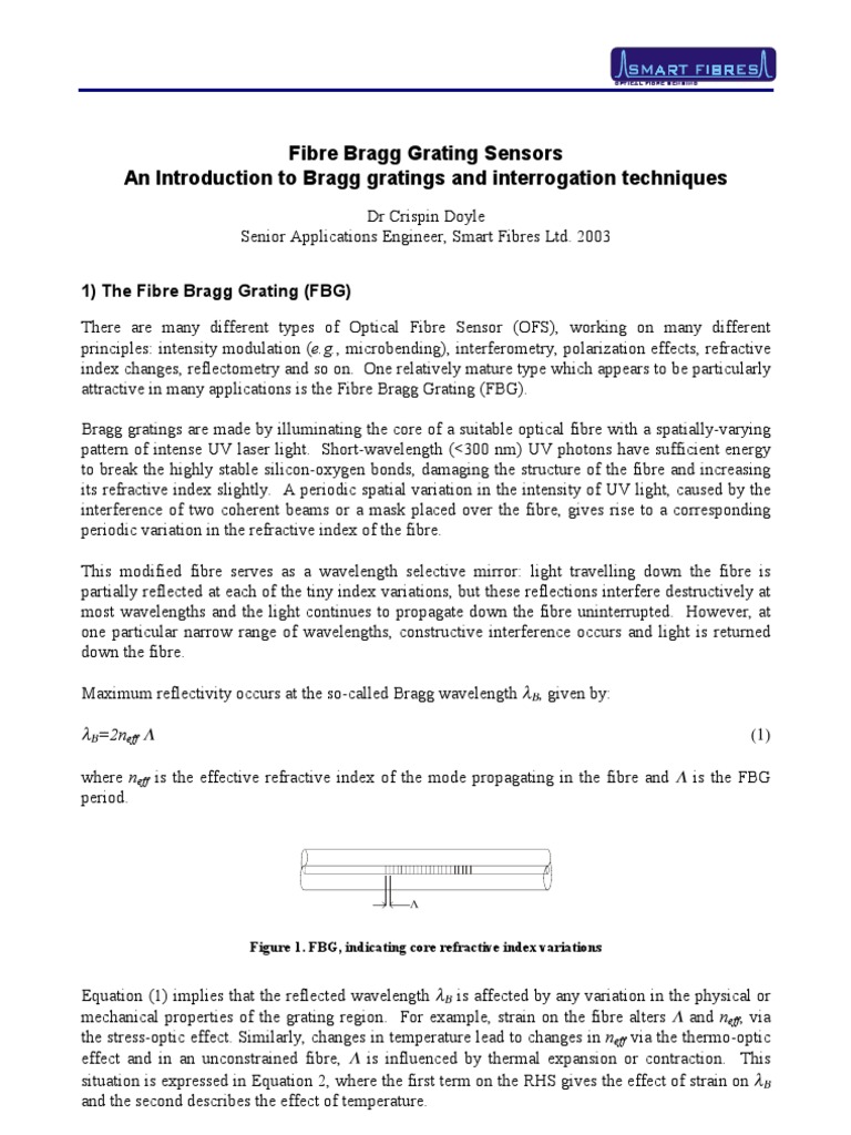 Smart Fibres Technology Introduction PDF | PDF | Interferometry ...