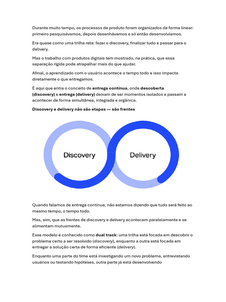Dual Track - A Entrega Contínua Onde o Discovery e o Delivery Caminham ...