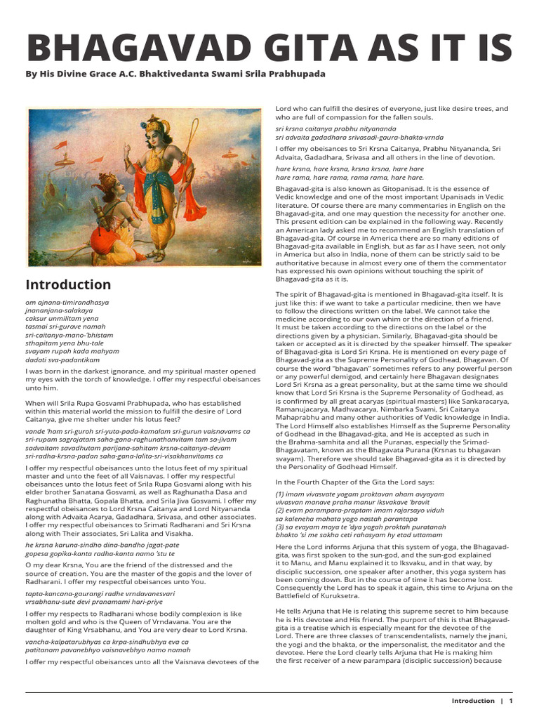 Bhagavad Gita Translations | PDF | Bhagavad Gita | Brahman