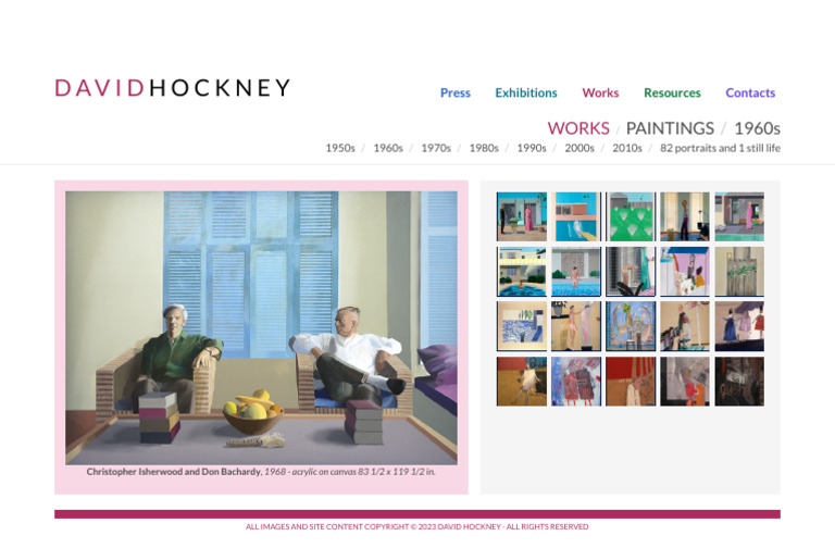 1960s Paintings Works David Hockney | PDF