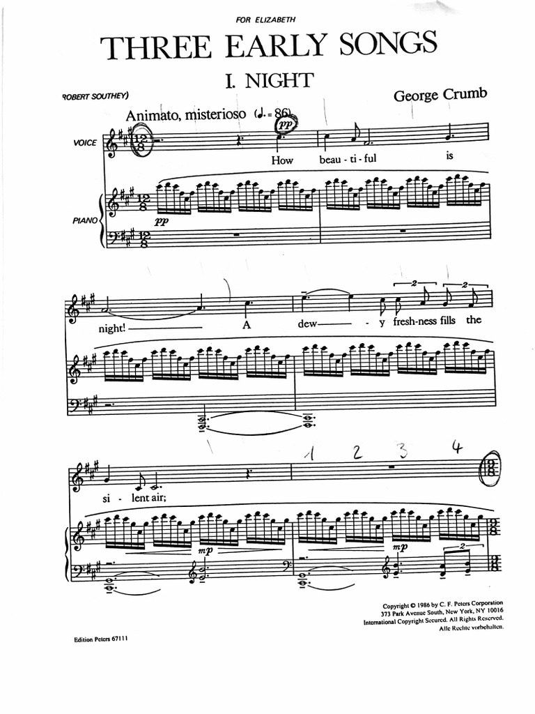 Three Early Songs | PDF