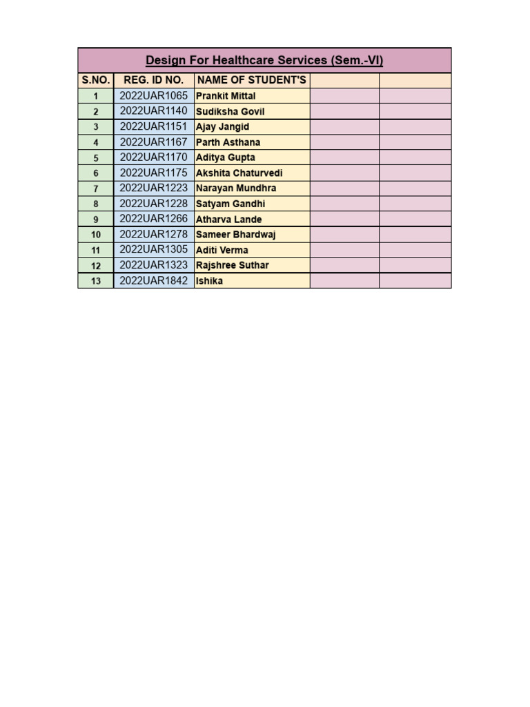 DHS Attendance List | PDF