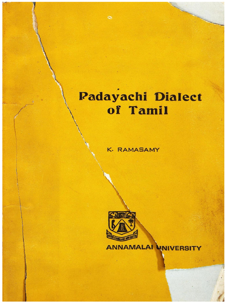 TVA BOK 0019507 Padayachi Dialect of Tamil | PDF | Syllable | Phoneme