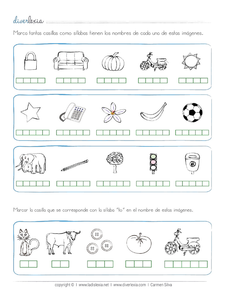 Actividades Desarrollo Conciencia Silã¡bica | PDF