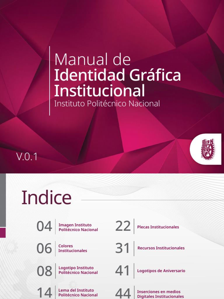 Manual Identidad Grafica Ipn 2025 v01 | PDF | Tipografía | Color