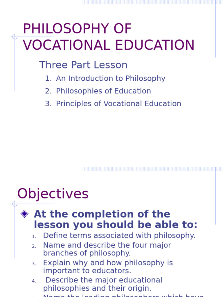 Filsafat Vocational Education | PDF | Pragmatism | Reason