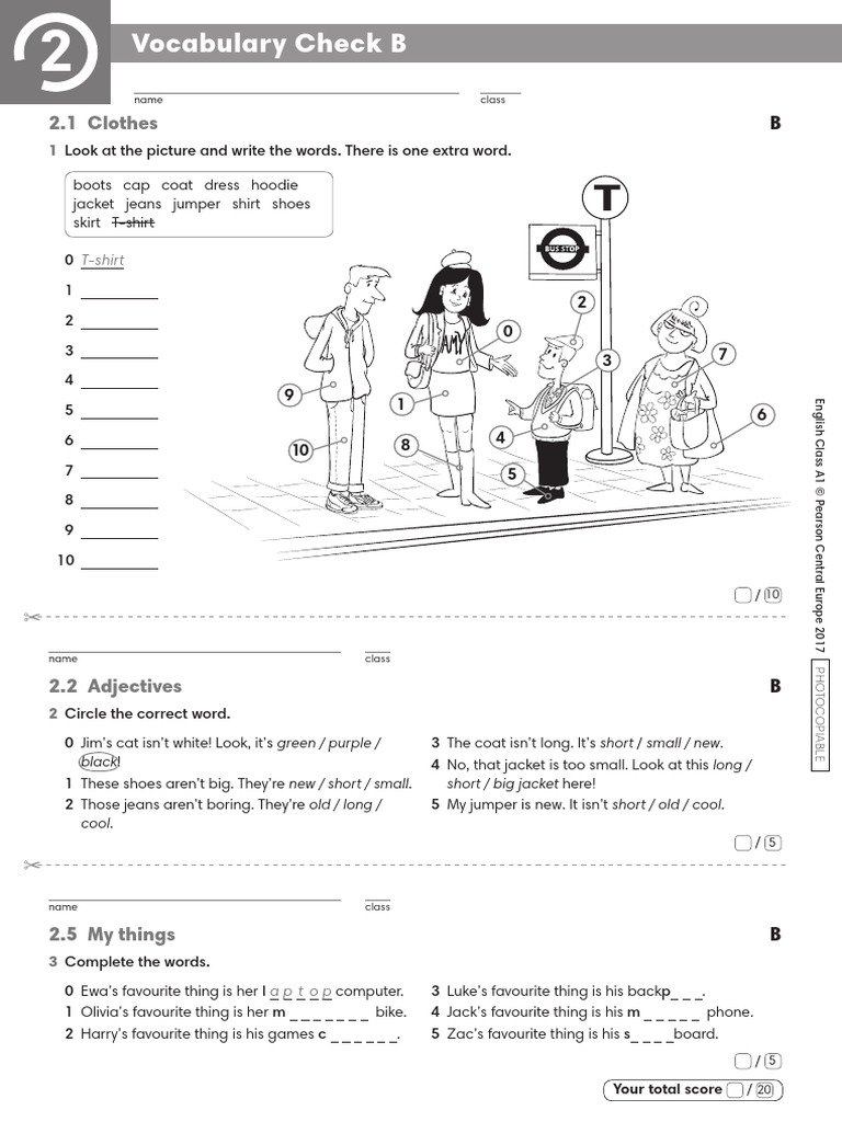 ECA1 - Tests - Vocabulary Check 2B | PDF | Aesthetics | Softlines (Retail)