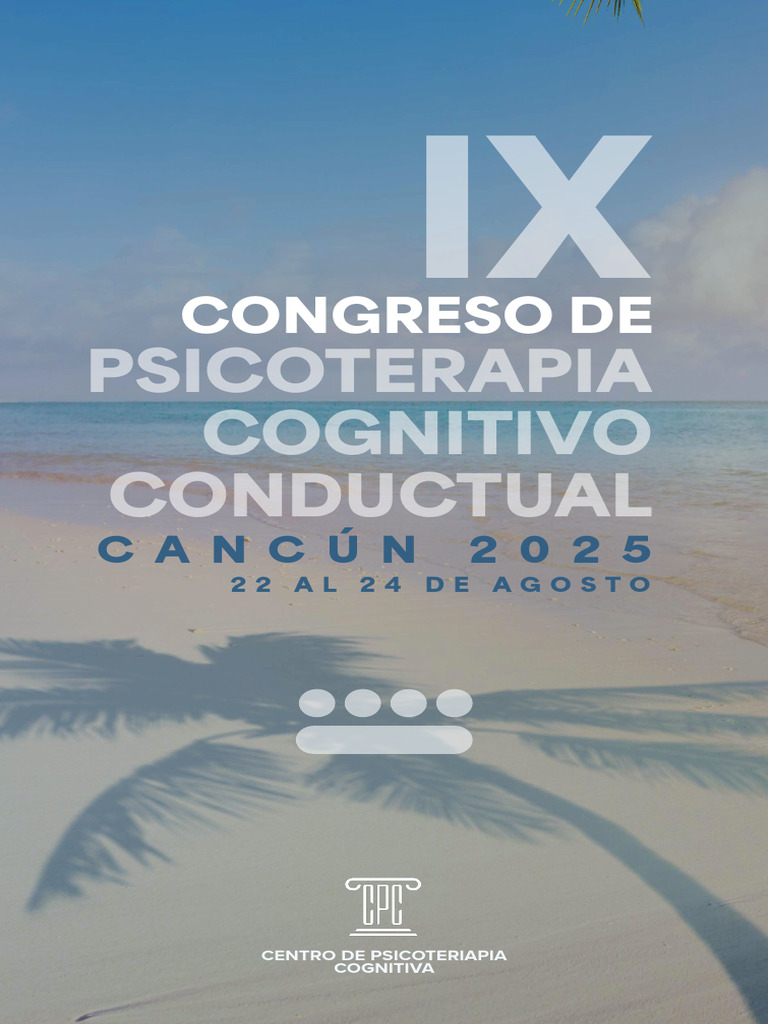 Programa - Ix Congreso CPC 2025 (Final) | PDF | Terapia de conducta ...