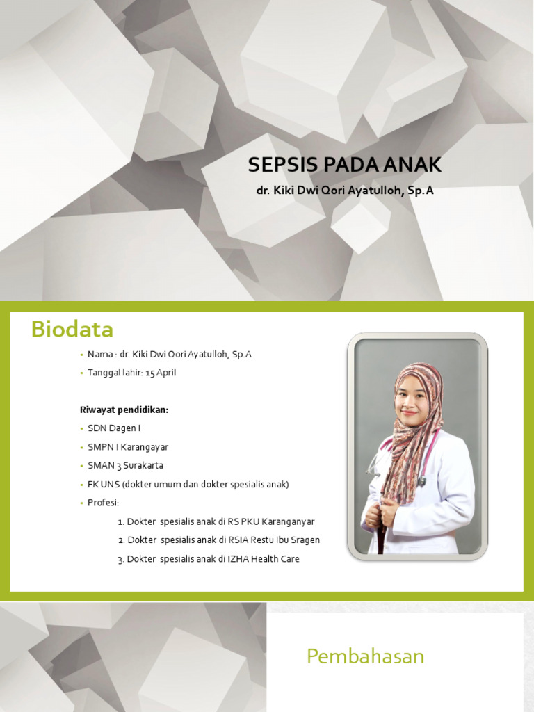 Sepsis pada Anak: Diagnosis dan Terapi | PDF