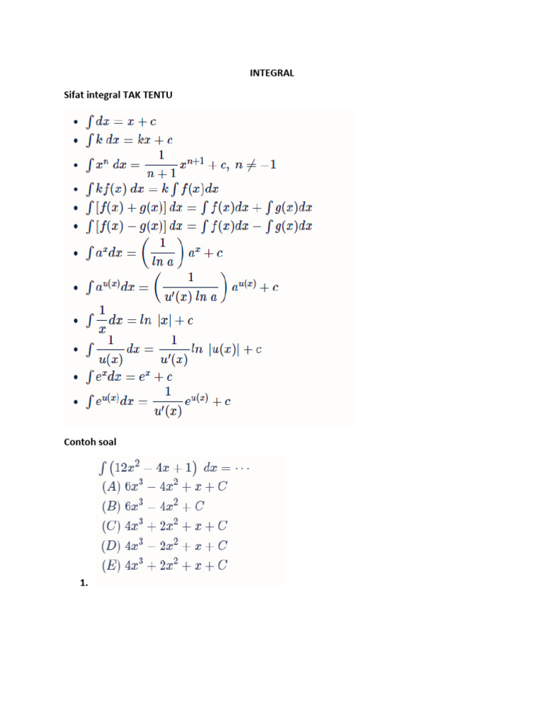 Integral Faliha 4 | PDF
