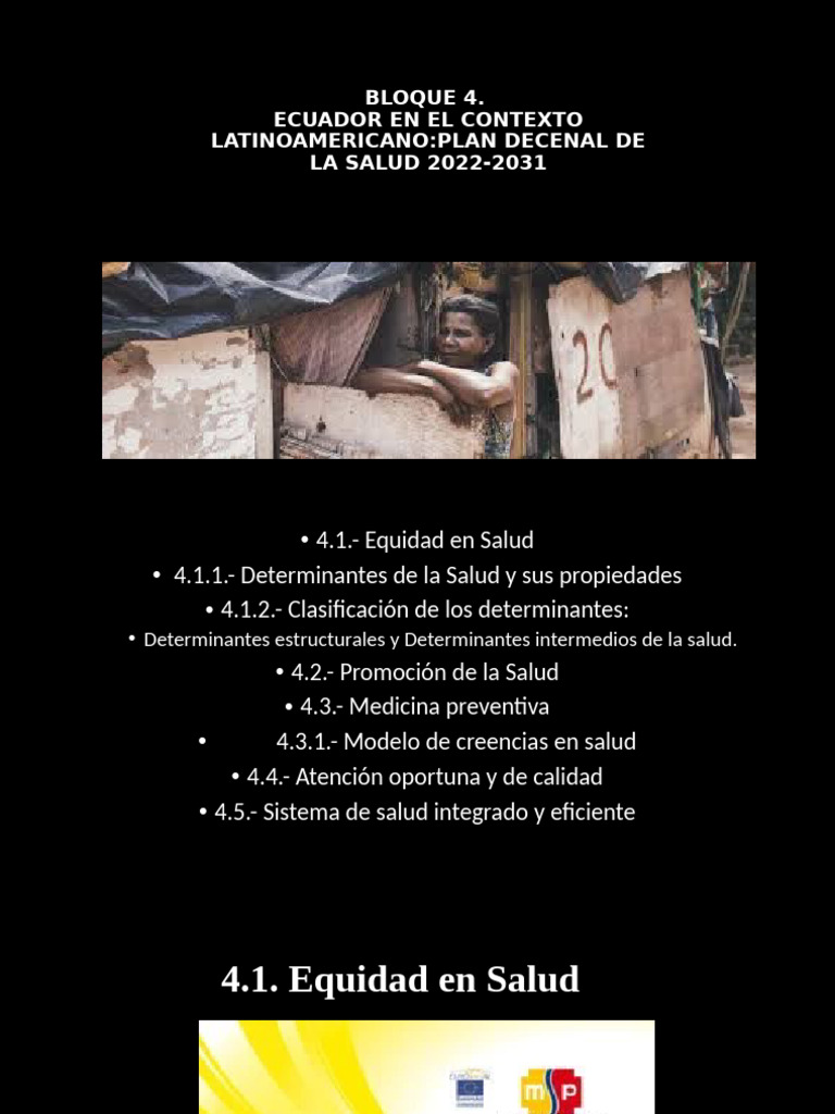 Bloque 4.ecuador en El Contexto Latinoamericano | PDF | Comportamiento | Promoción de la salud
