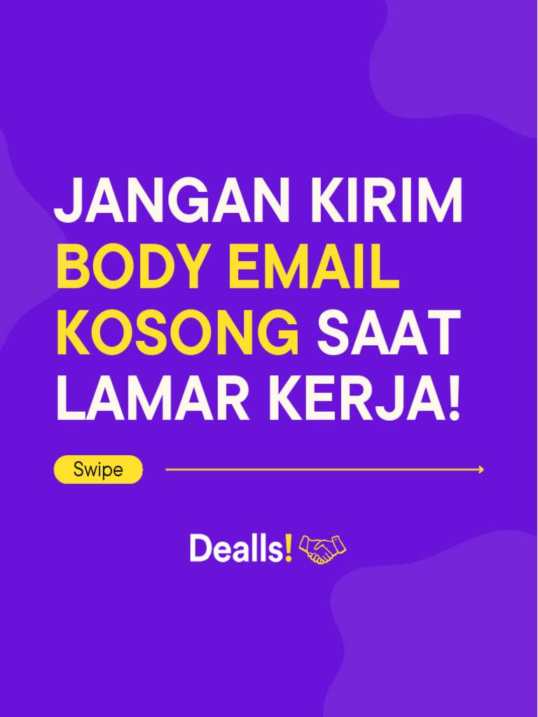 Contoh Body Email Yang Benar Biar Dilirik HR! | PDF