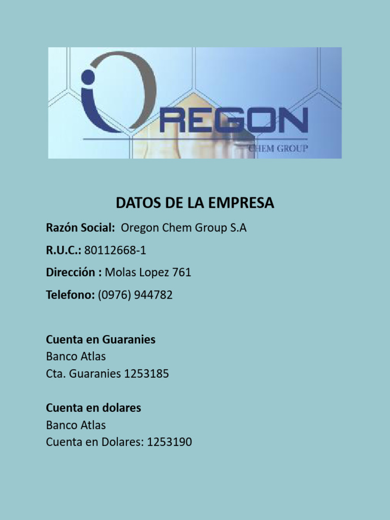 Datos de Empresa | PDF