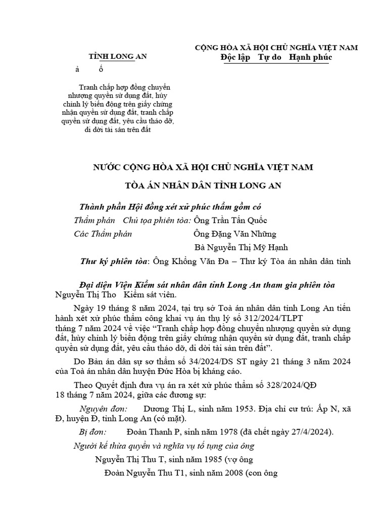 367 - 2024 - DS-PT - Long An | PDF