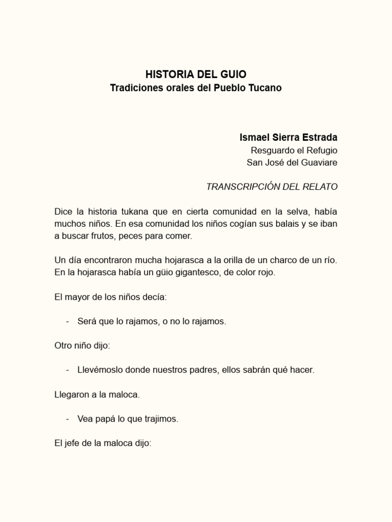 3 Historia de Guio 4 | PDF