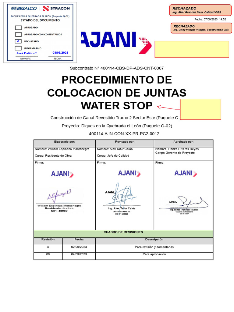 Ajn Con XX PR PC2 0012 - R00 | PDF | Peatonal | Seguridad y salud ...
