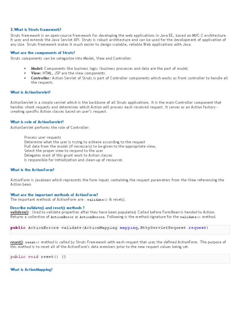 Struts | PDF | Java Server Pages | Model–View–Controller