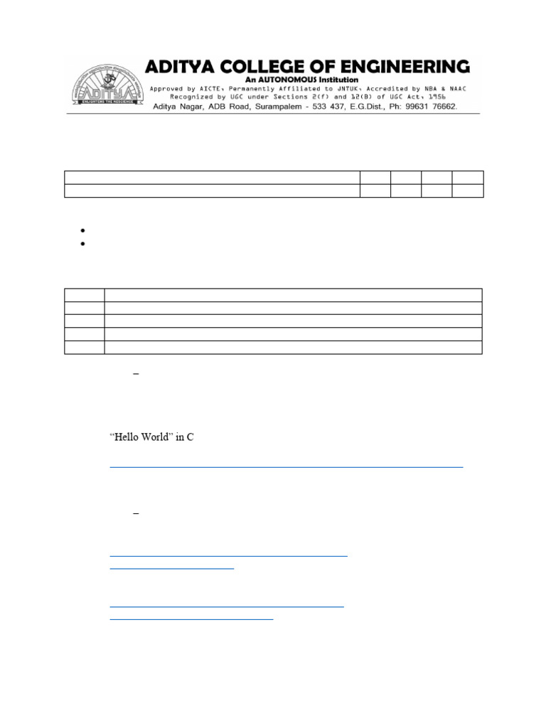 Computer Programming Lab | PDF | Pointer (Computer Programming ...