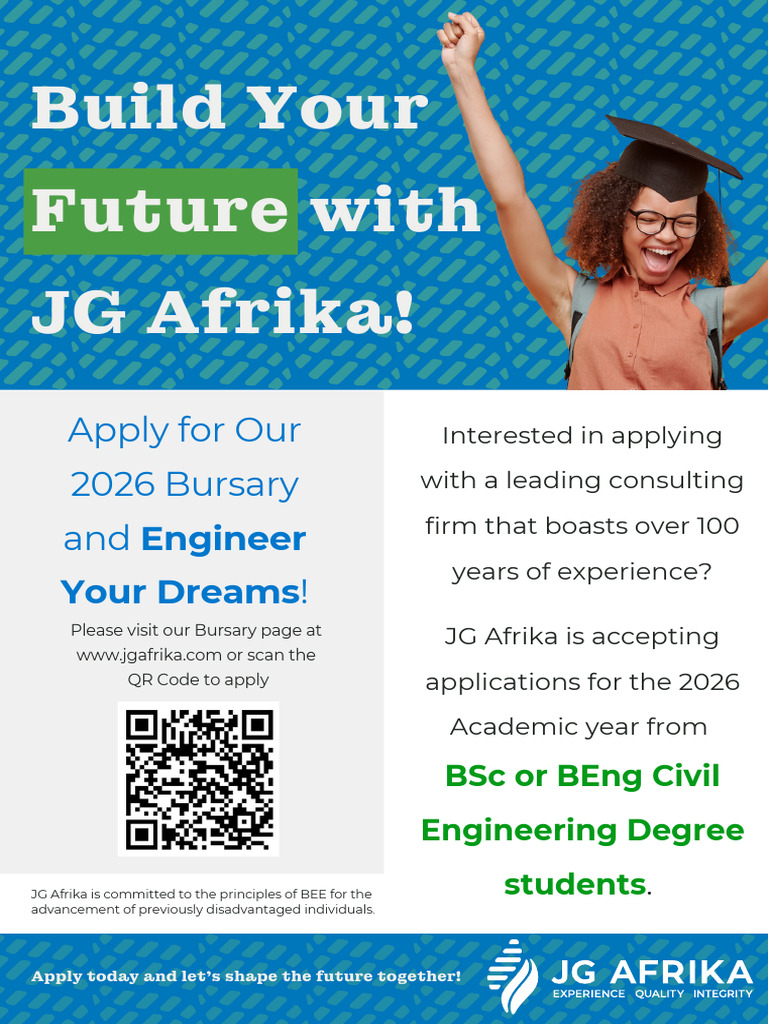 Apply for JG Afrika Bursary 2026 | PDF