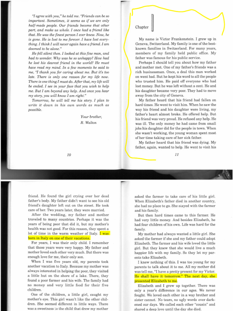 Frankenstein - Abridged Version | PDF