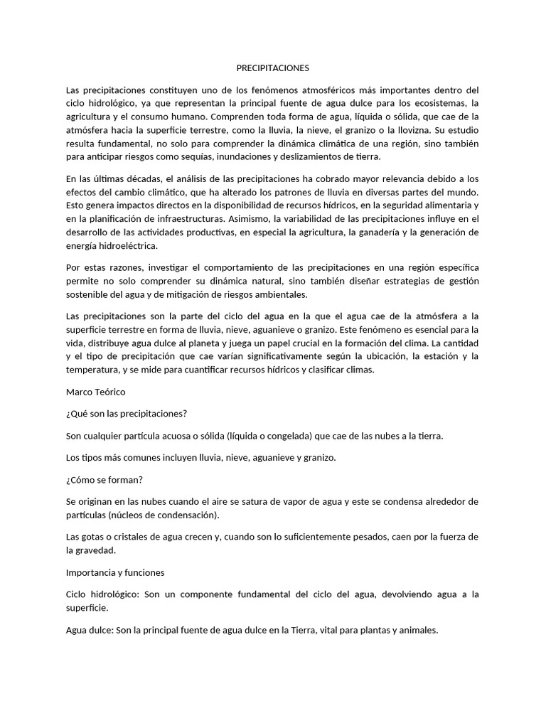 Es Curri Mien To | PDF | Precipitación | Humedad