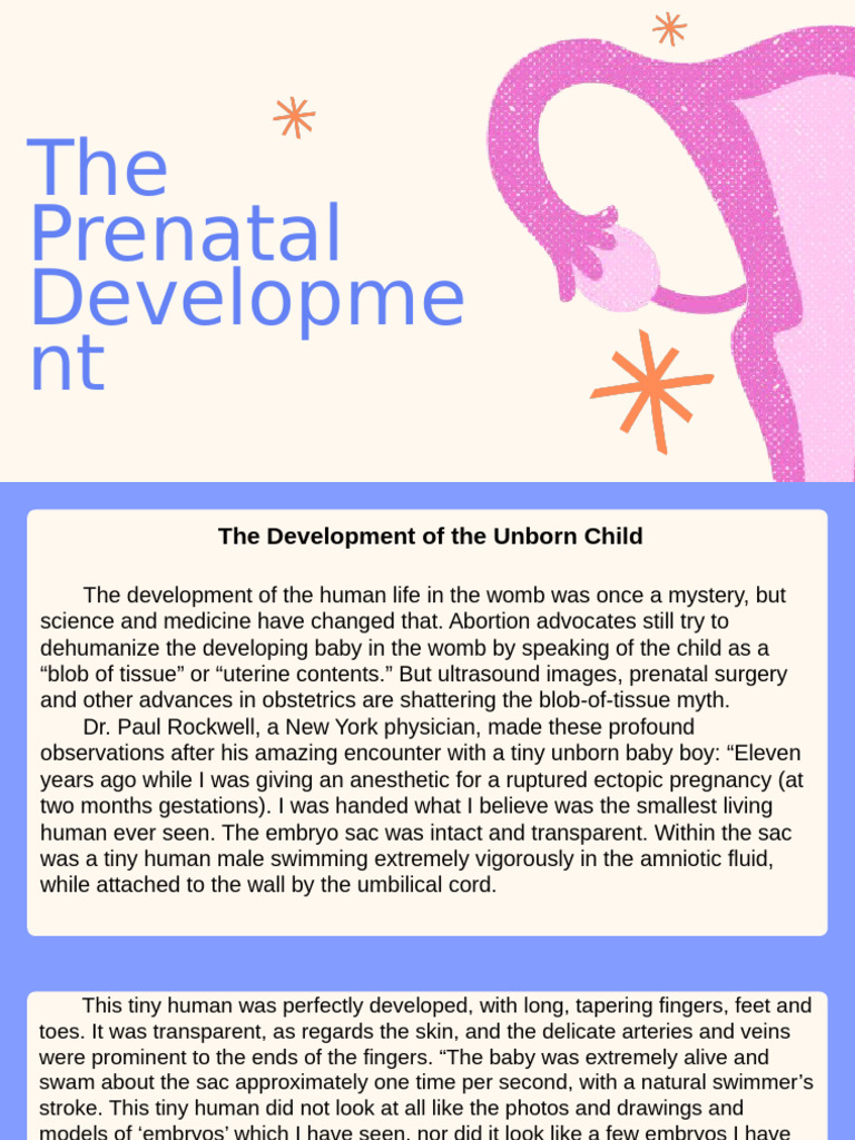 Lesson 9. Prenatal Development | PDF | Menstrual Cycle | Human Pregnancy