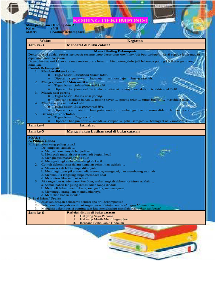 Koding Dekomposisi Print | PDF