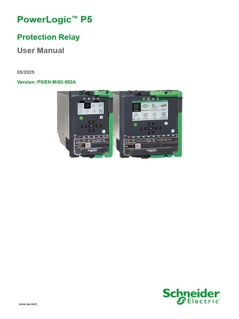 PowerLogic P5 Relay User Manual | PDF | Relay | Login
