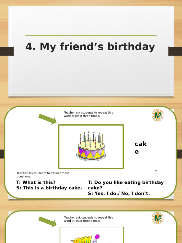 Birthday Party Vocabulary Activities | PDF | Birthdays