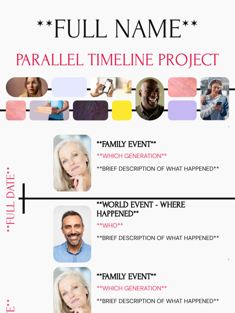 Family and World Events Timeline | PDF