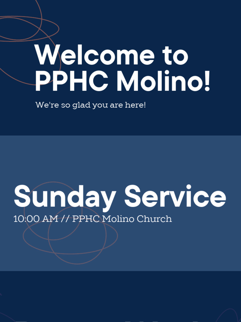 PPHC Molino Church Events Schedule | PDF