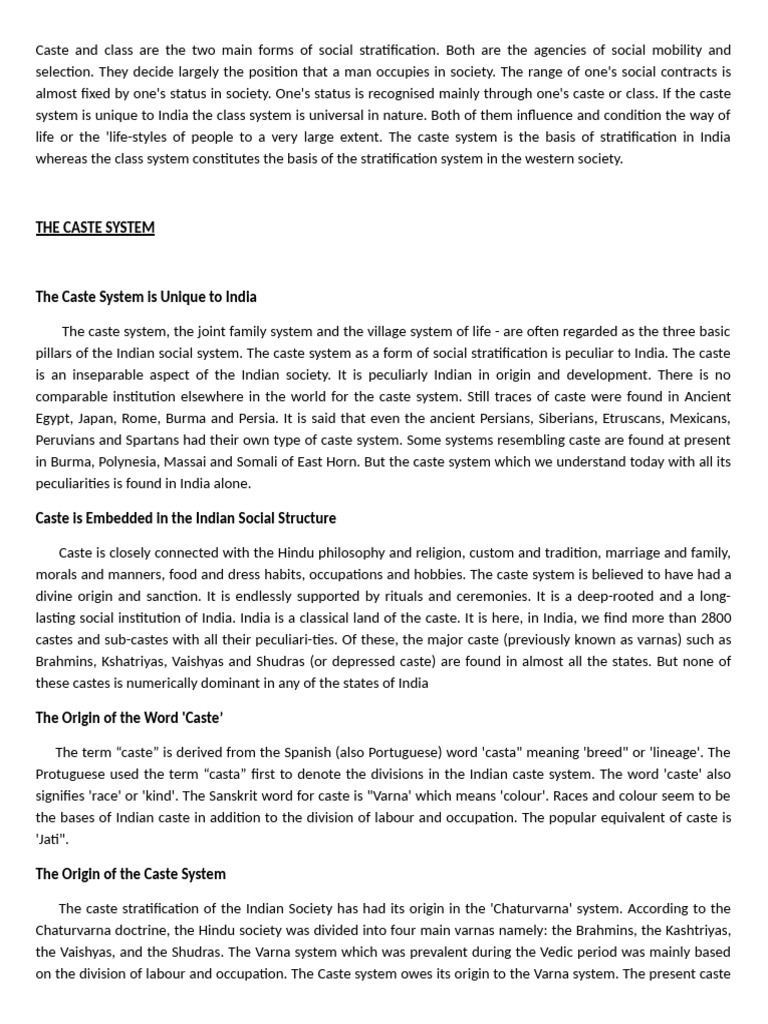 Understanding India's Caste System | PDF | Caste