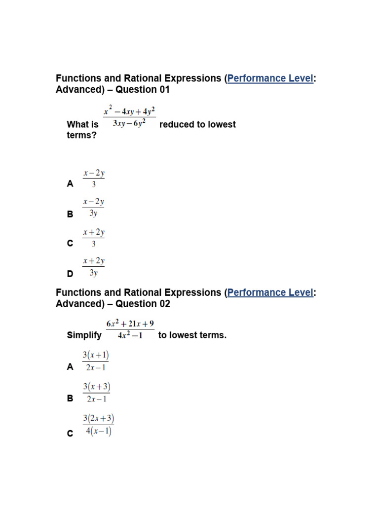 Star 8th Grade Math Alegebra 1 - All | PDF | Quadratic Equation | Equations