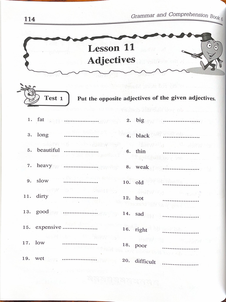Grammar and Comprehension Book 6 | PDF