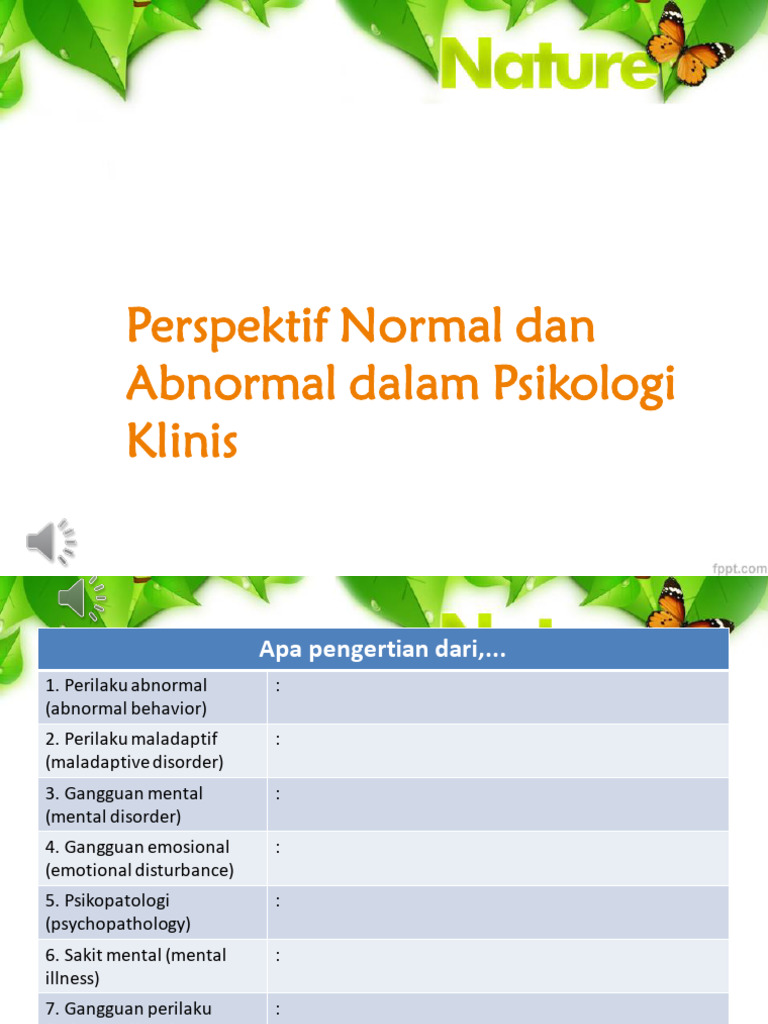 Normal Dan Abnormal Dalam Psikologi Klinis | PDF
