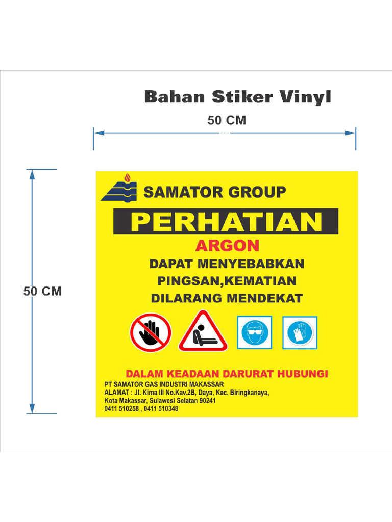 Simbol Msds Tangki Induk Cetak | PDF