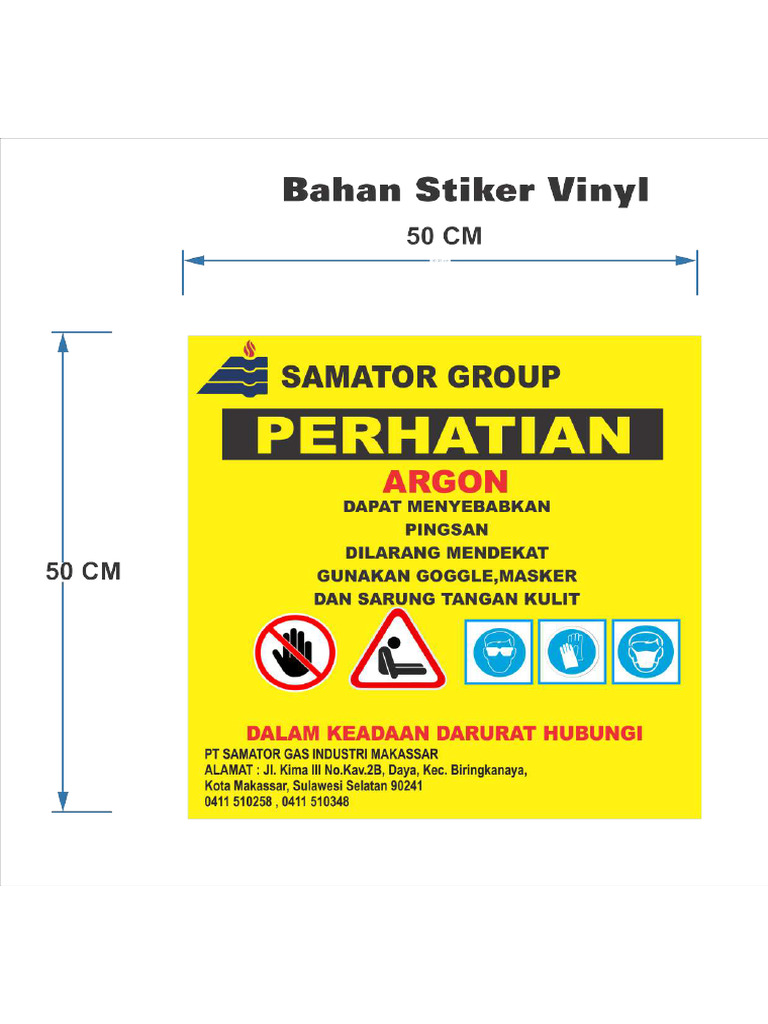 Simbol Msds Tangki Induk Cetak | PDF