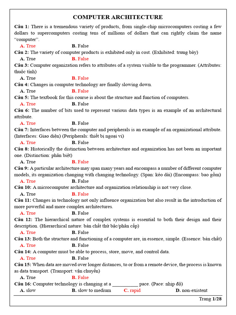 Computer Architecture | PDF | Random Access Memory | Cpu Cache