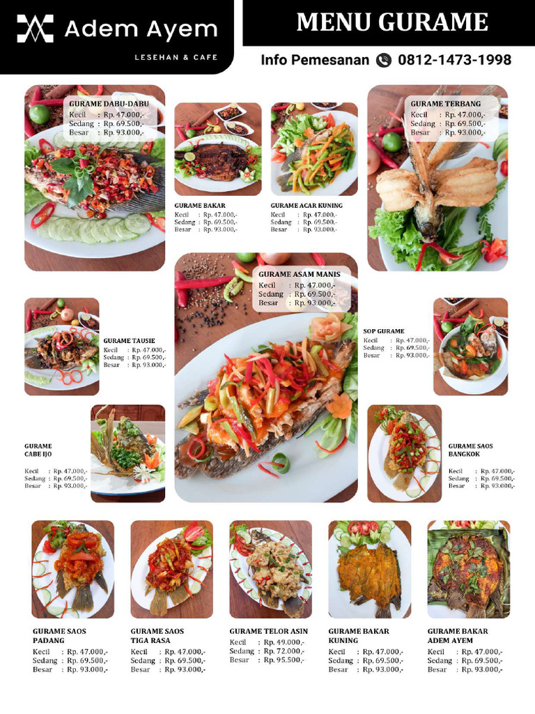 MENU ADEM AYEM (A4) - Compressed | PDF