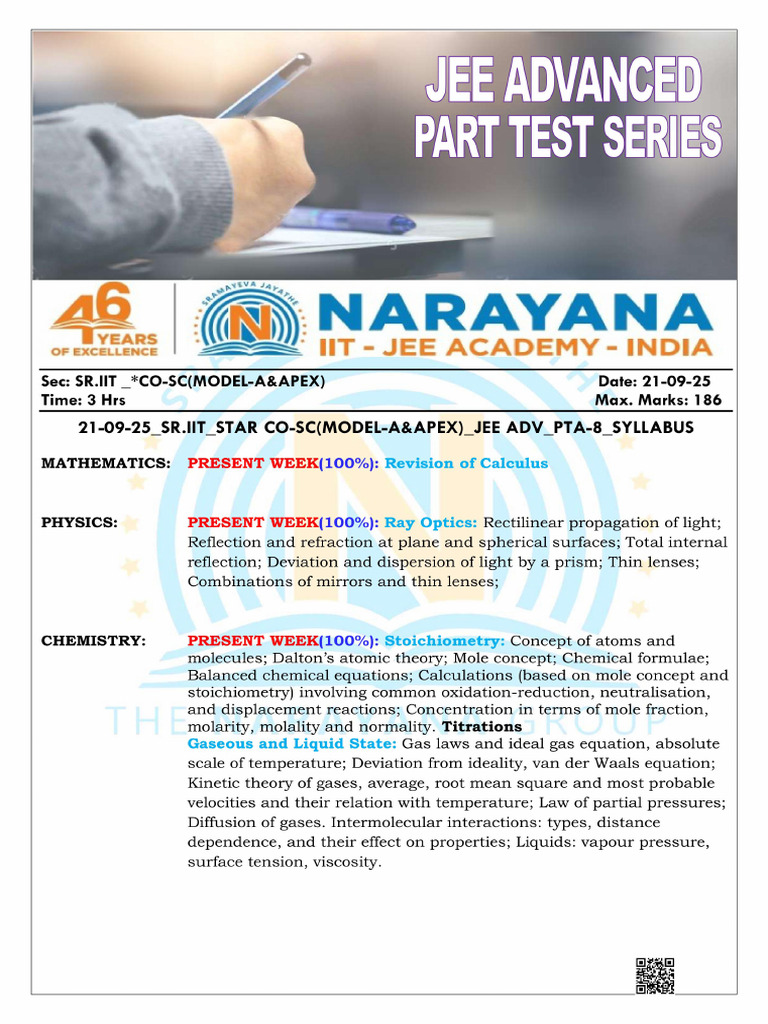 Good Questions For Jee Advanced | PDF