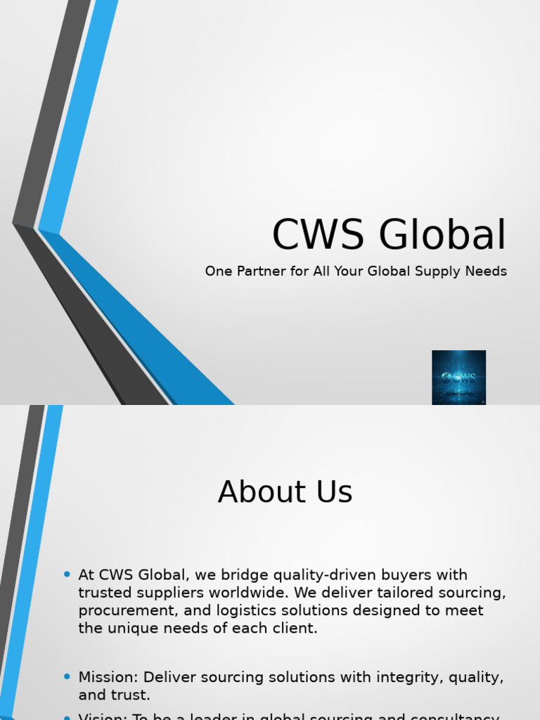 Cws Global Updated Brochure Pdf