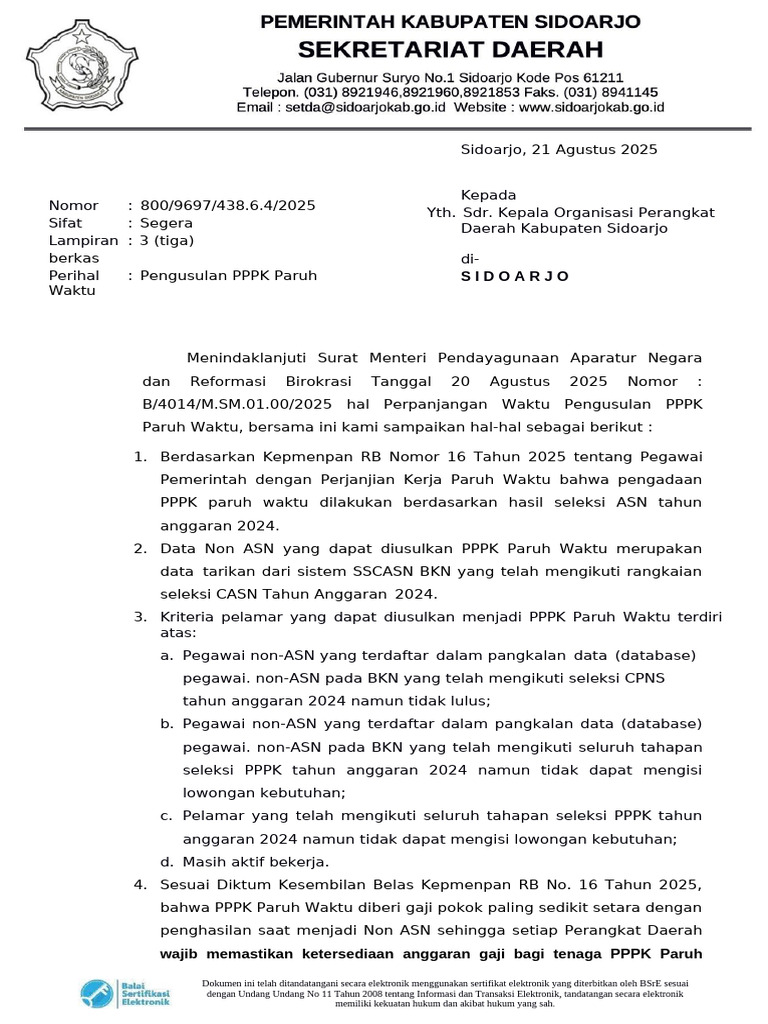 SPTJM Usulan PPPK | PDF