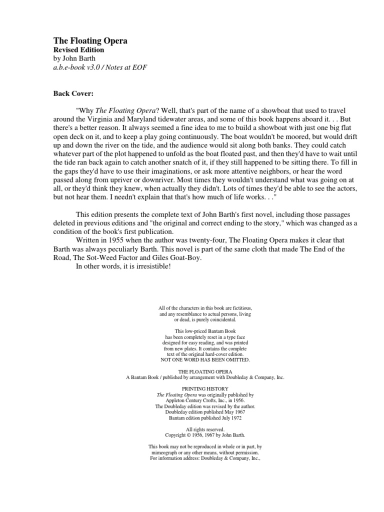 1957 The Floating Opera | PDF | Marxism