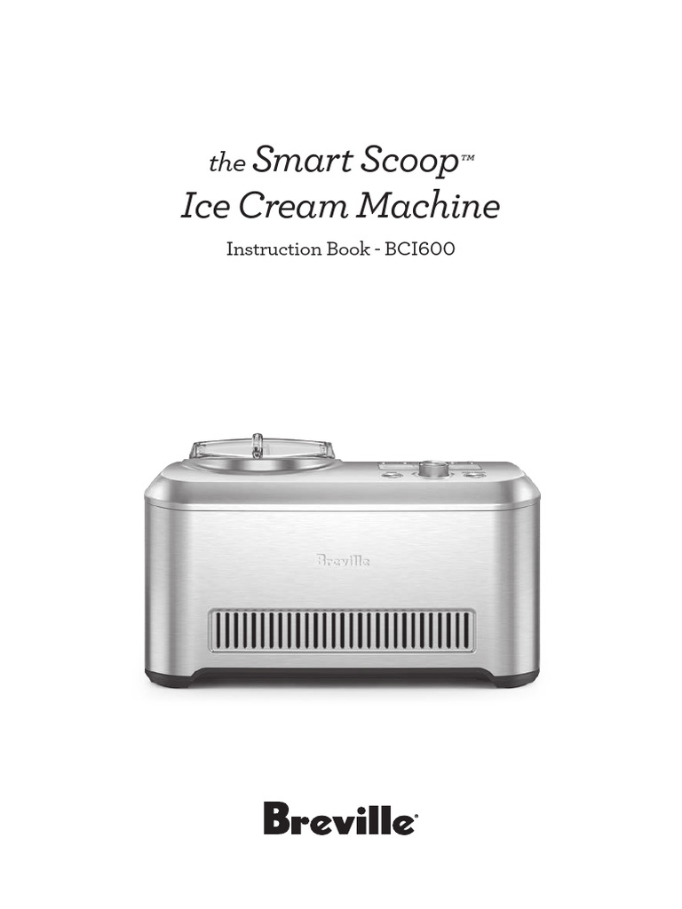 BCI600 Instruction Manual | PDF | Ice Cream | Custard