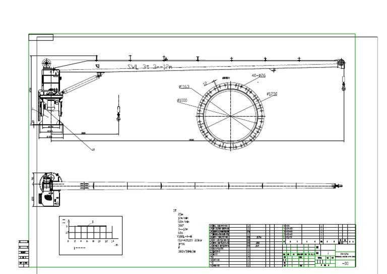 Lifting Load Curve and Technical Data | PDF